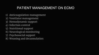 extracorporeal membrane oxygenation (ecmo) | PPTX