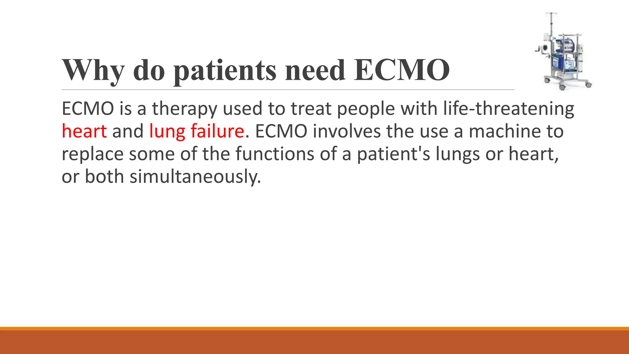 Extracorporeal Membrane Oxygenation (ECMO) | PPTX | Lung and Respiratory Health | Diseases and ...