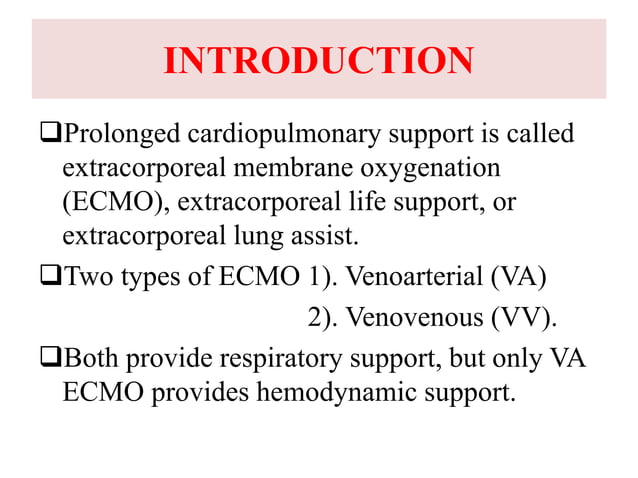 ECMO | PPTX | Heart and Cardiovascular Diseases | Diseases and Conditions