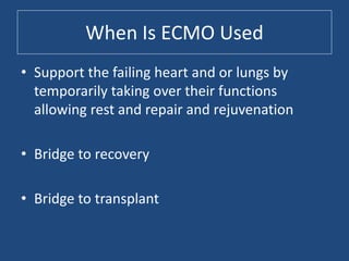 Ecmo bridge to recovery | PPTX