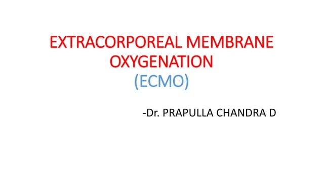 ECMO - extracorporeal membrane oxygenation | PPTX | Lung and Respiratory Health | Diseases and ...