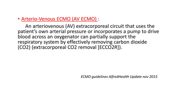 ECMO - extracorporeal membrane oxygenation | PPTX | Lung and ...
