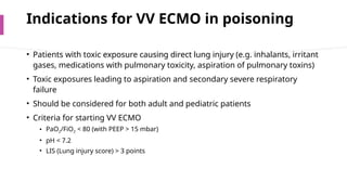 ECMO in poisoning - v2 critical care medicine.pptx