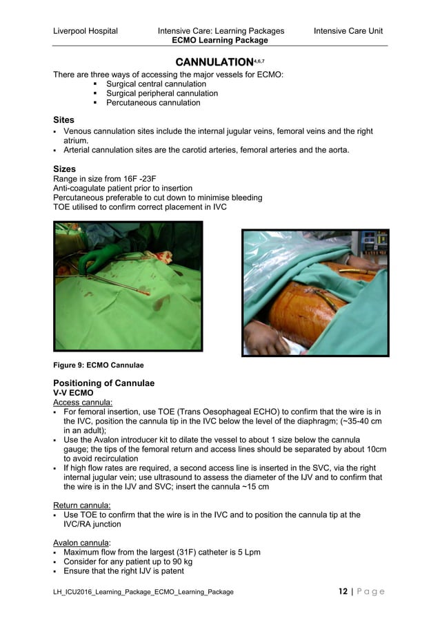 ECMO_Learning_package.pdf | Heart and Cardiovascular Diseases ...