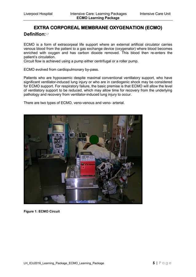 ECMO_Learning_package.pdf | Heart and Cardiovascular Diseases | Diseases and Conditions