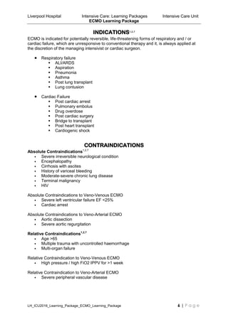 ECMO_Learning_package.pdf | Heart and Cardiovascular Diseases | Diseases and Conditions