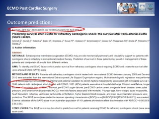 Ecmo Post Cardiac Surgery | PDF