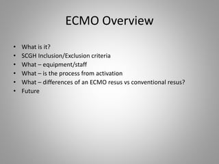 SCGH ED ECMO update | PPTX