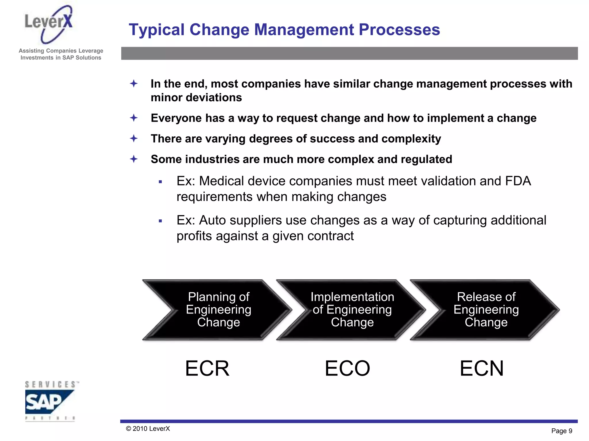 Engineering Change Management - Overview and Best Practices | PPTX
