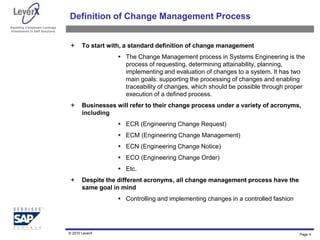 Engineering Change Management - Overview and Best Practices | PPTX