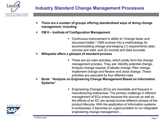 Engineering Change Management - Overview and Best Practices | PPTX