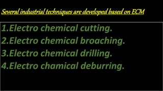 Electro chemical machine ( ecm ) | PPTX