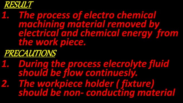 Electro chemical machine ( ecm ) | PPTX | Chemistry | Science