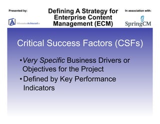 ECM Strategy Development | PDF | Computer Software and Applications ...