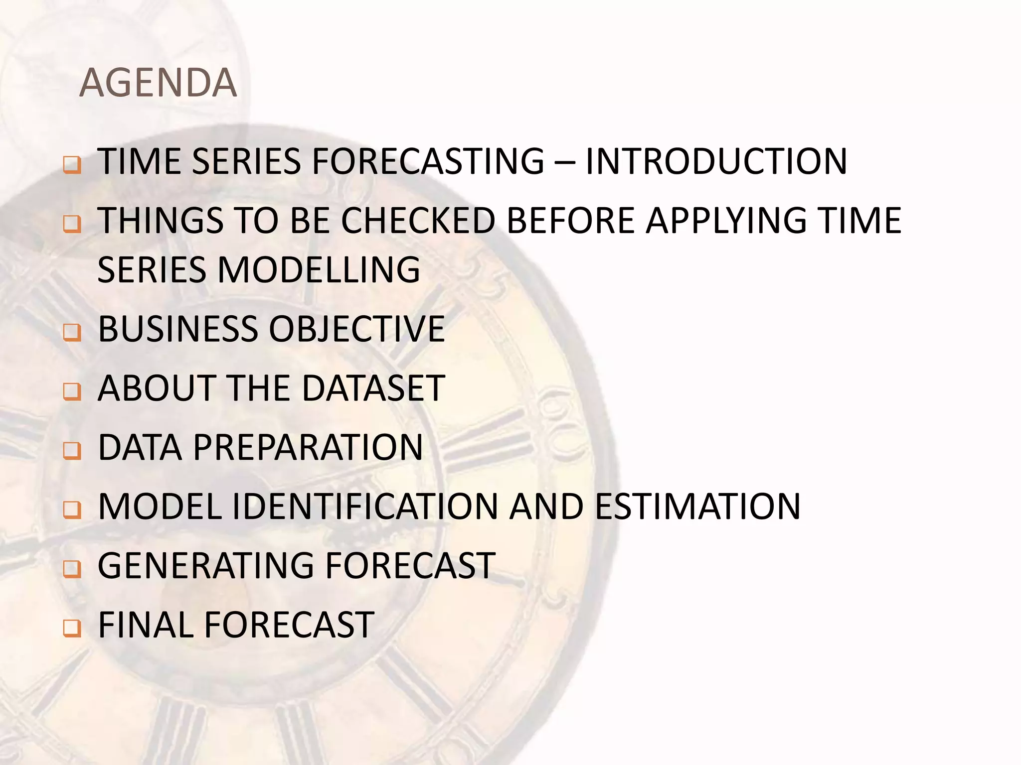 Ecm time series forecast | PPSX