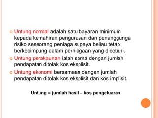 Ecn 2013 teori kos dan pengeluaran | PPTX