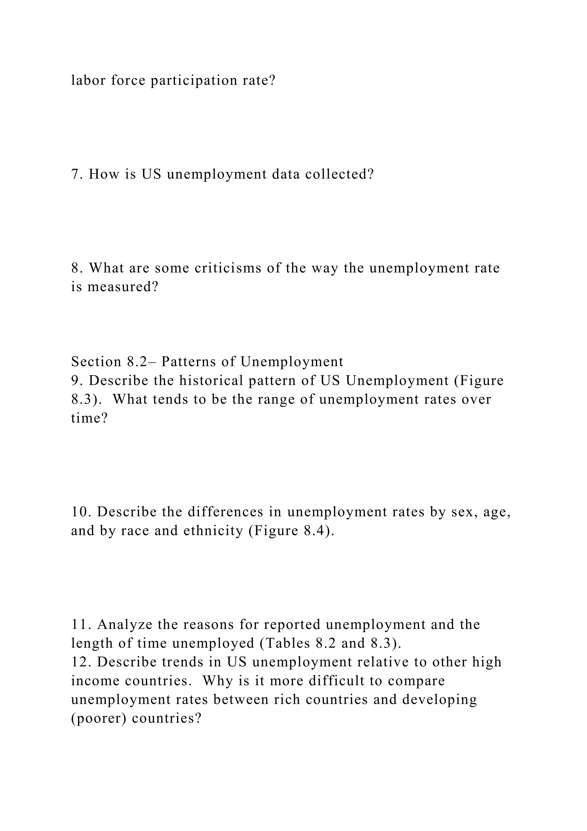 ECN211 Chapter 8 Worksheet – UnemploymentSection 8.1– How the Un.docx