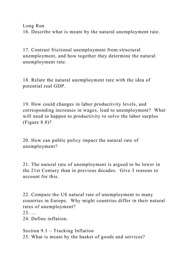 ECN211 Chapter 8 Worksheet – UnemploymentSection 8.1– How the Un.docx