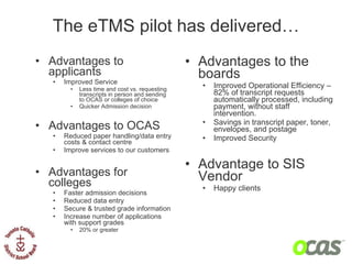 2007 ECNO Conference - Electronic Transcript Management System | PPT