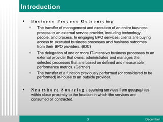 Business Process Outsourcing | PPT