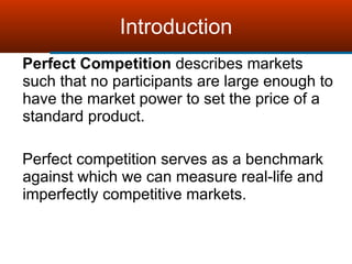 Managerial Economics - Perfect Competition | PPT