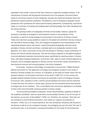 EcoCritism | PDF