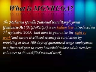 MGNREGA | PPTX