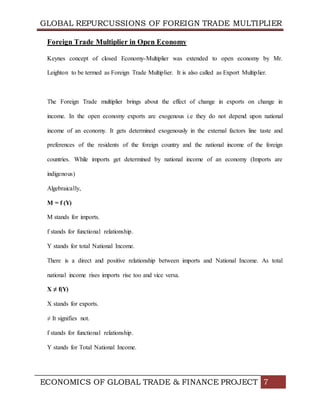 GLOBAL REPURCUSSIONS OF FOREIGN TRADE MULTIPLIER | DOCX