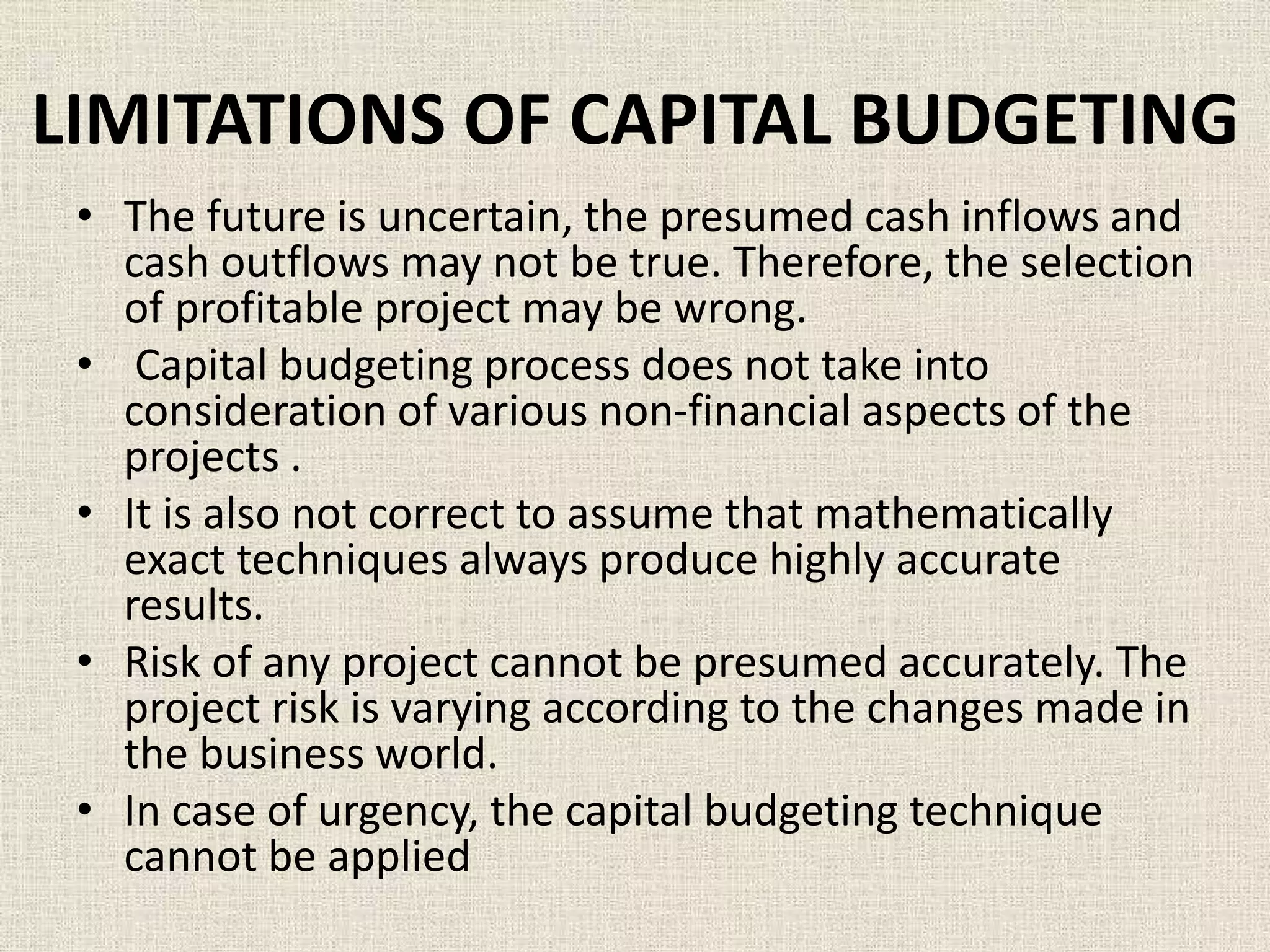 Capital Budgeting | PPTX | Business Accounting & Finance | Business