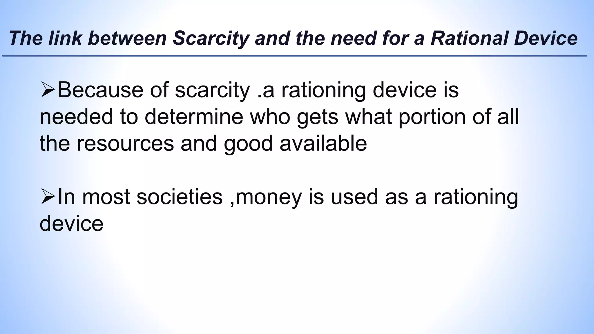 Scarcity - Eco 201 | PPTX