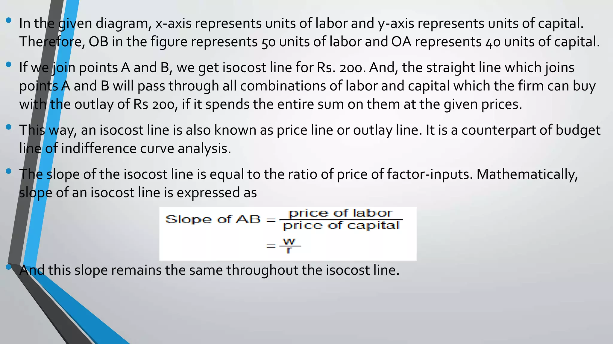 Isocost Line | PPTX