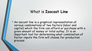 Isocost Line | PPTX