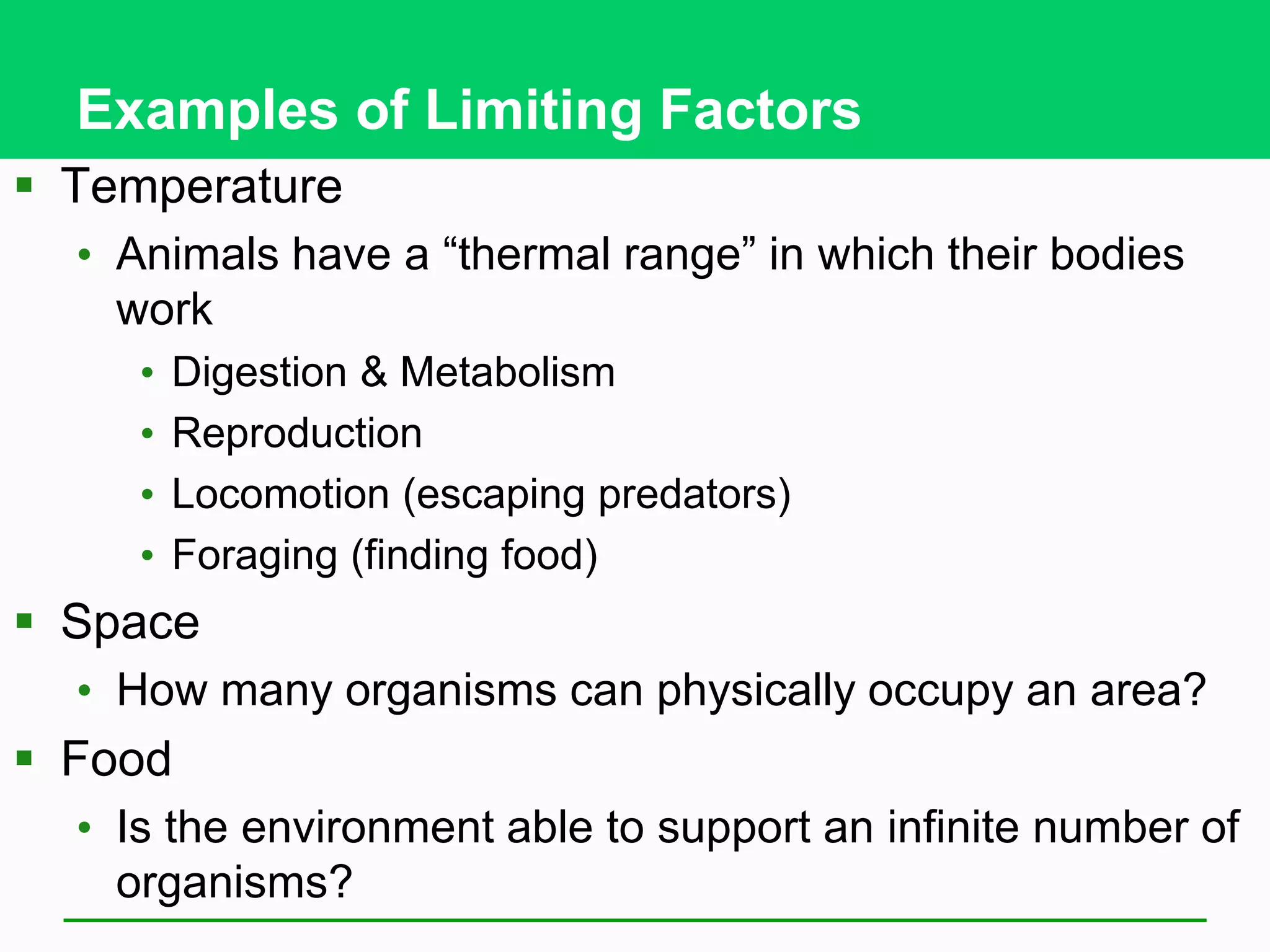 Ekosistem Limiting factors | PPT