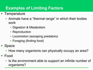Ekosistem Limiting factors | PPT