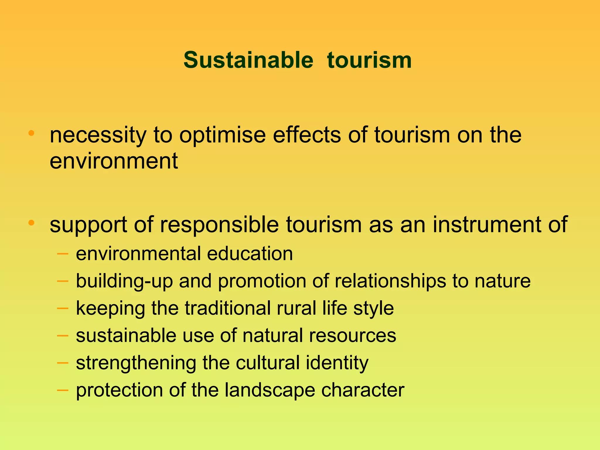 Ecotourism and geotourism as as an Instrument of Biodiversity and ...