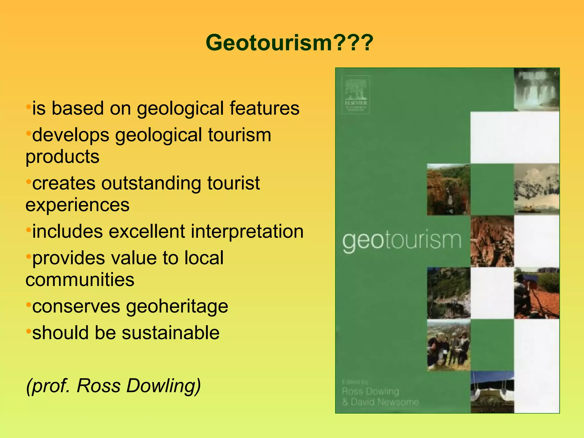 Ecotourism and geotourism as as an Instrument of Biodiversity and ...