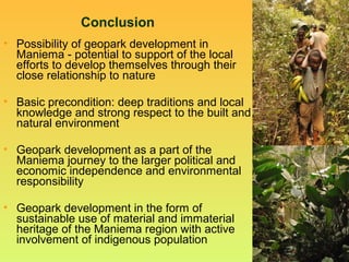 Ecotourism and geotourism as as an Instrument of Biodiversity and ...
