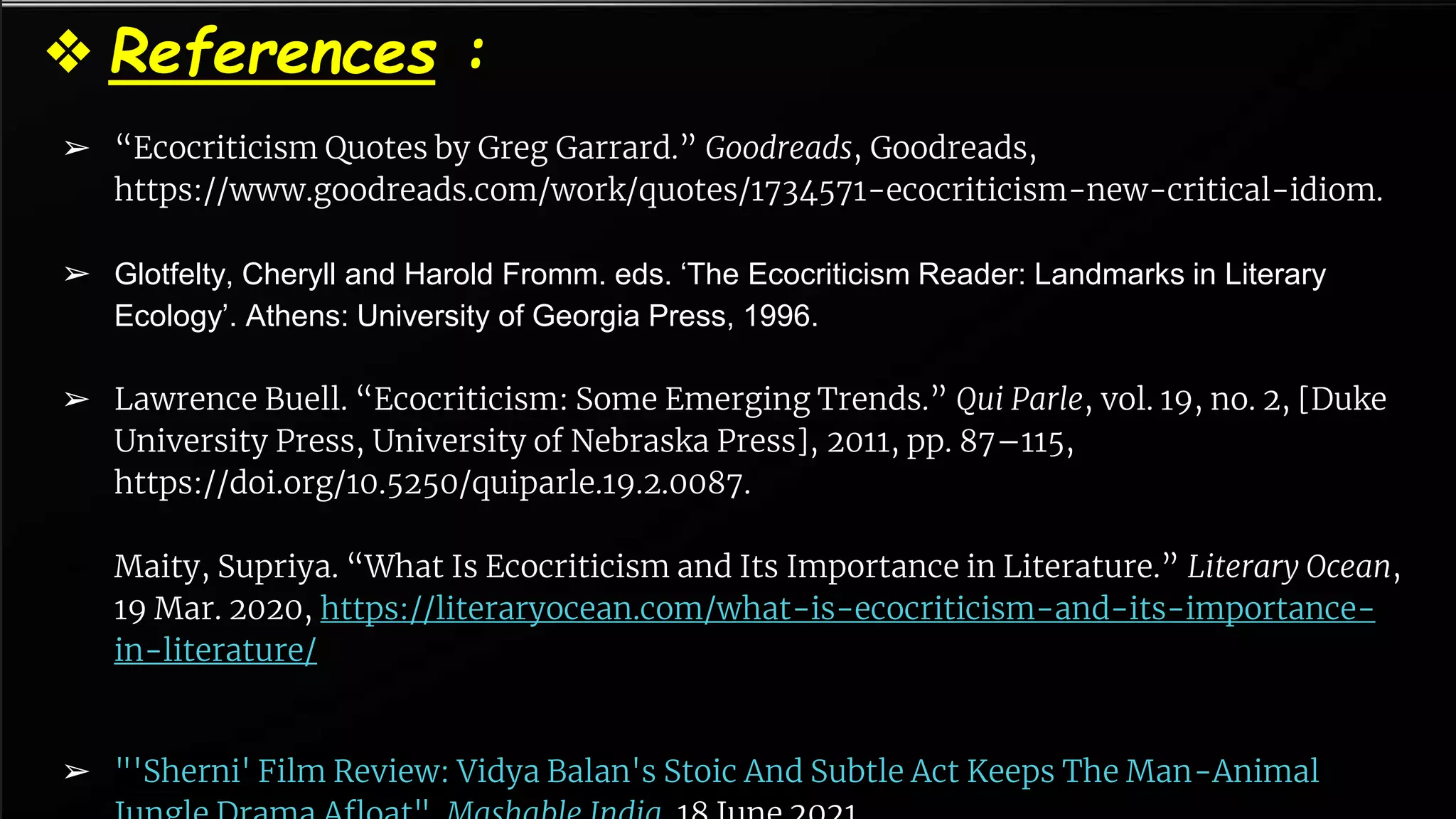 Eco criticism theory | PPTX