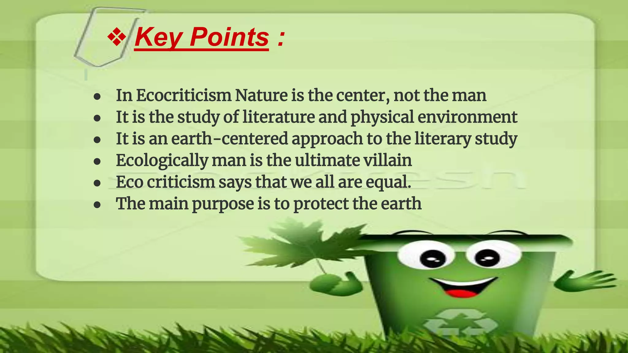 Eco criticism theory | PPTX