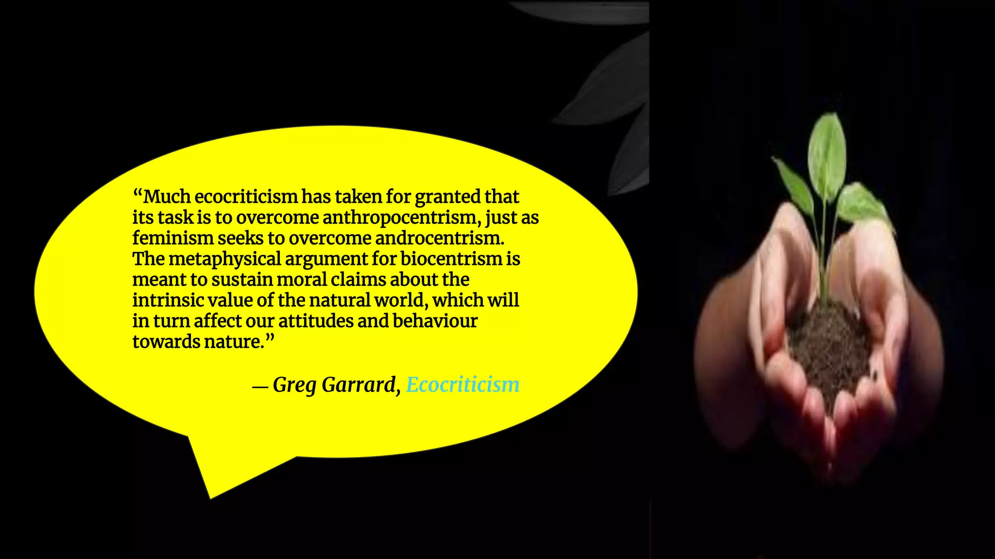 Eco criticism theory | PPTX