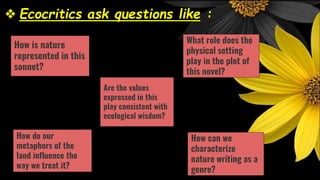 Eco criticism theory | PPTX