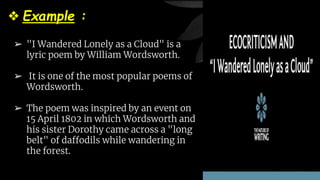 Eco criticism theory | PPTX