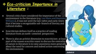 Eco criticism theory | PPTX