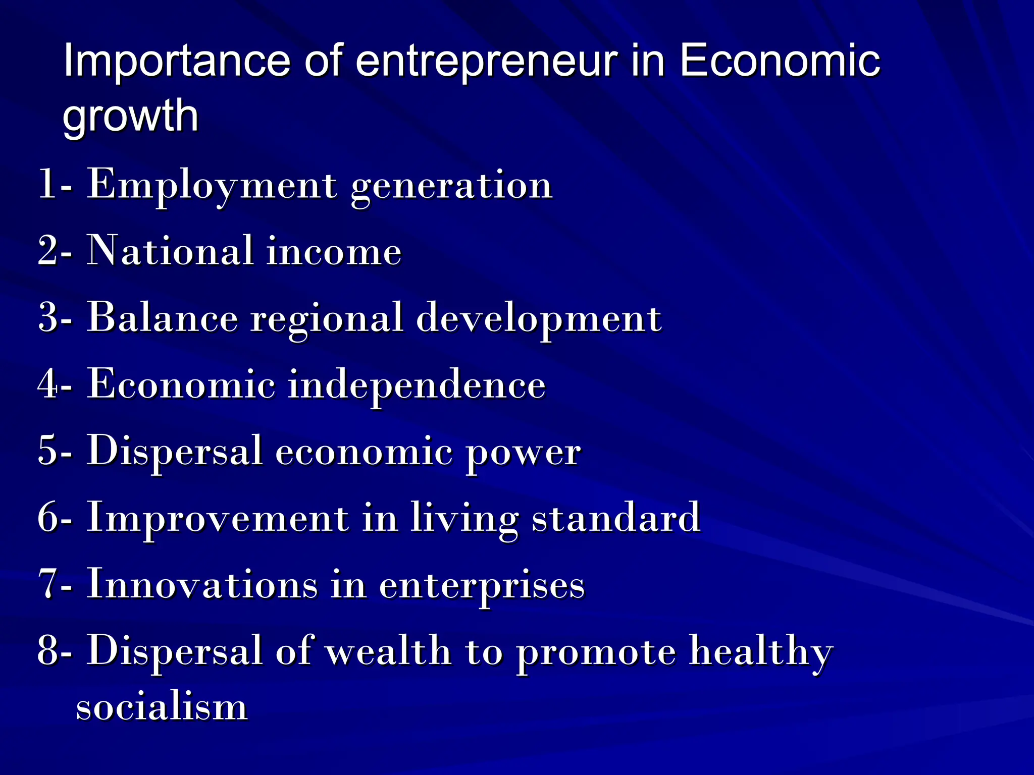 Entrepreneurship ECONOMY & ENTREPRENEURSHIP | PPT