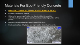 Eco friendly-concrete (Green Concrete) | PPTX