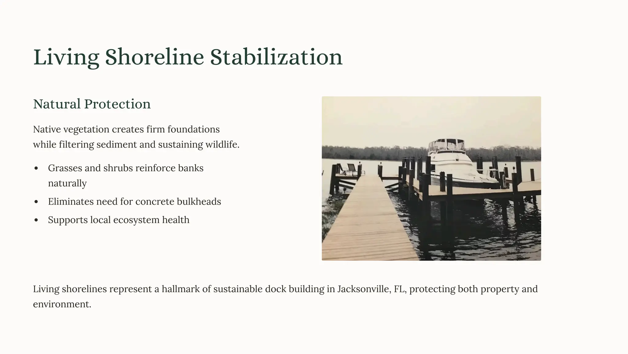 Dock Building Jacksonville FL | B&W Marine Construction | PDF