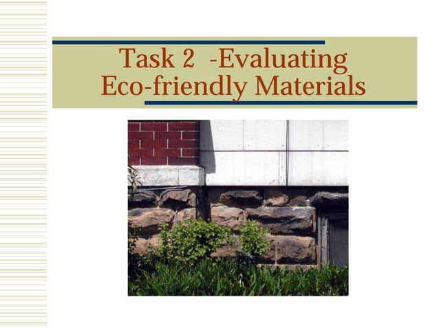 Eco friendly building materials | PDF