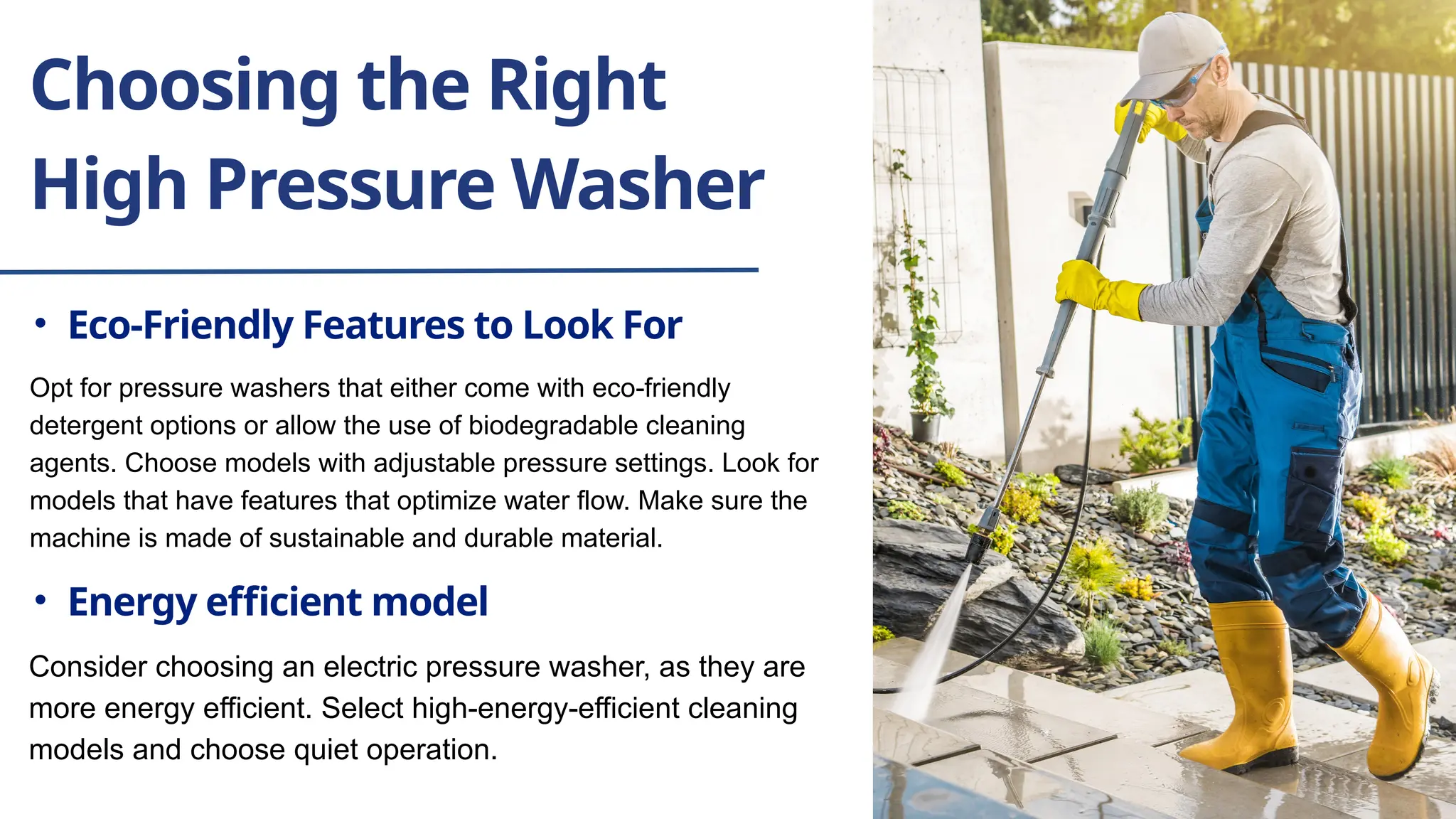 Eco-Friendly Cleaning with High Pressure Washers | PPT