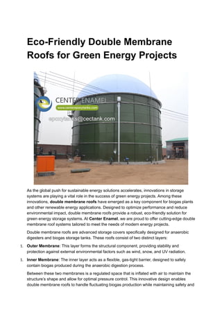 Eco-Friendly Double Membrane Roofs for Green Energy Projects.docx