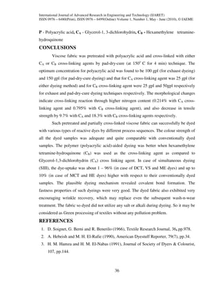 Eco friendly dyeing of viscose fabric with reactive dyes | PDF